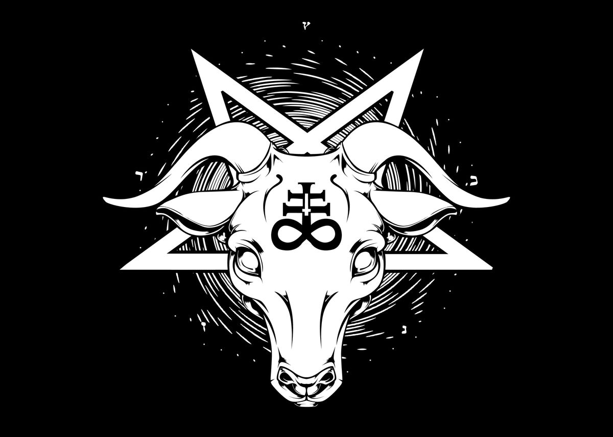 'Pentagram Goat Worship' Poster, picture, metal print, paint by LeSheer ...
