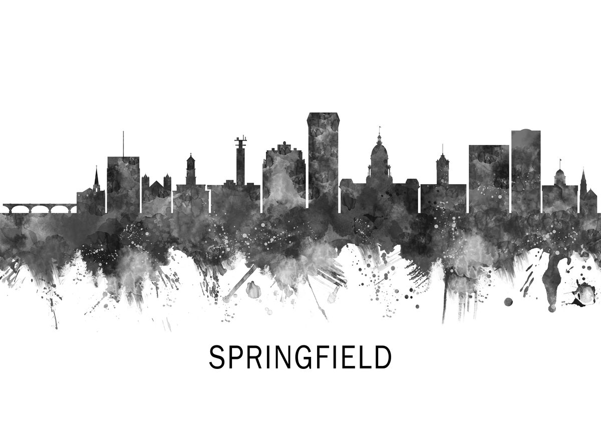 'Springfield Illinois' Poster by Towseef Dar | Displate