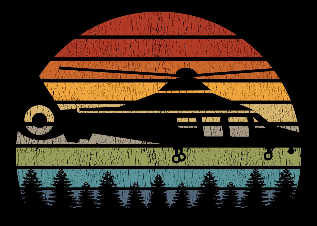 'Helicopter Pilot' Poster, picture, metal print, paint by CrazySquirrel ...