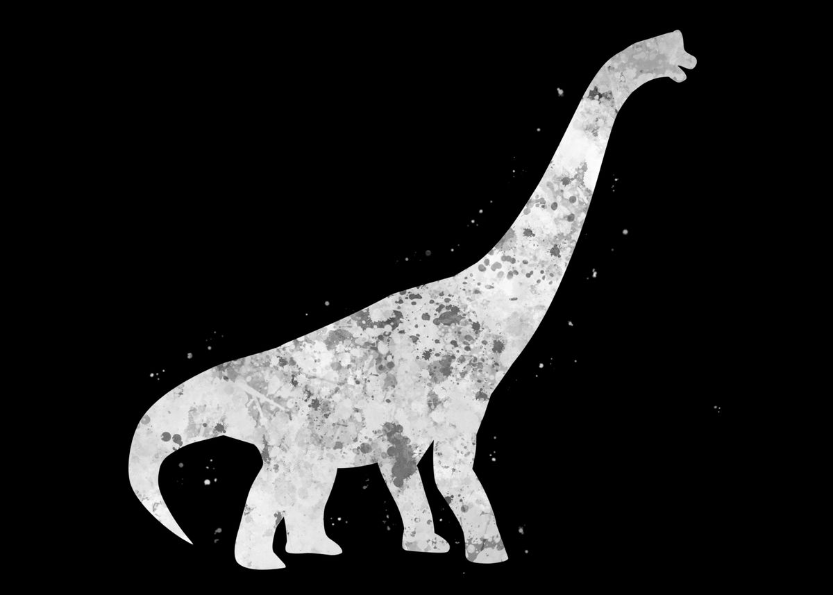 'Dinosaur Brontosaurus' Poster, picture, metal print, paint by Yahya ...