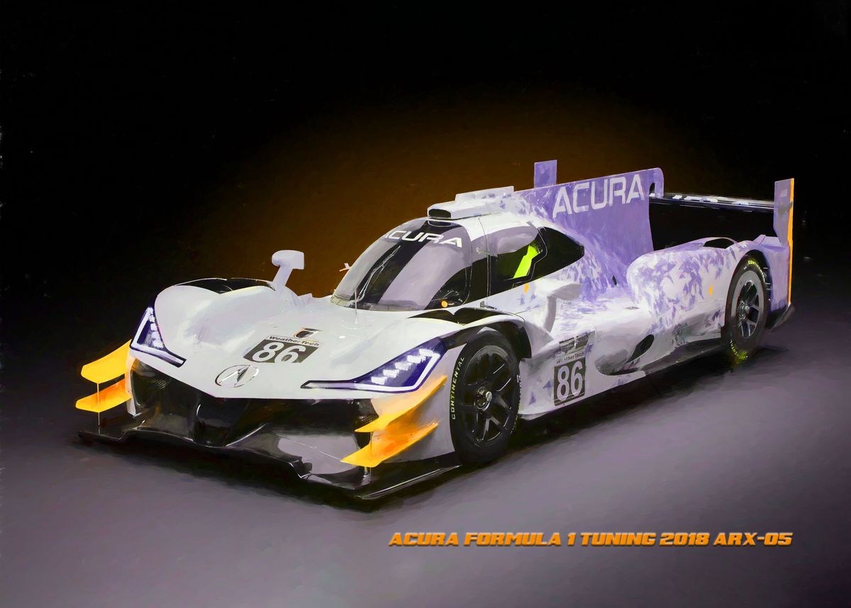 'Acura Formula 1 Tuning ' Poster by Cristina Romero | Displate