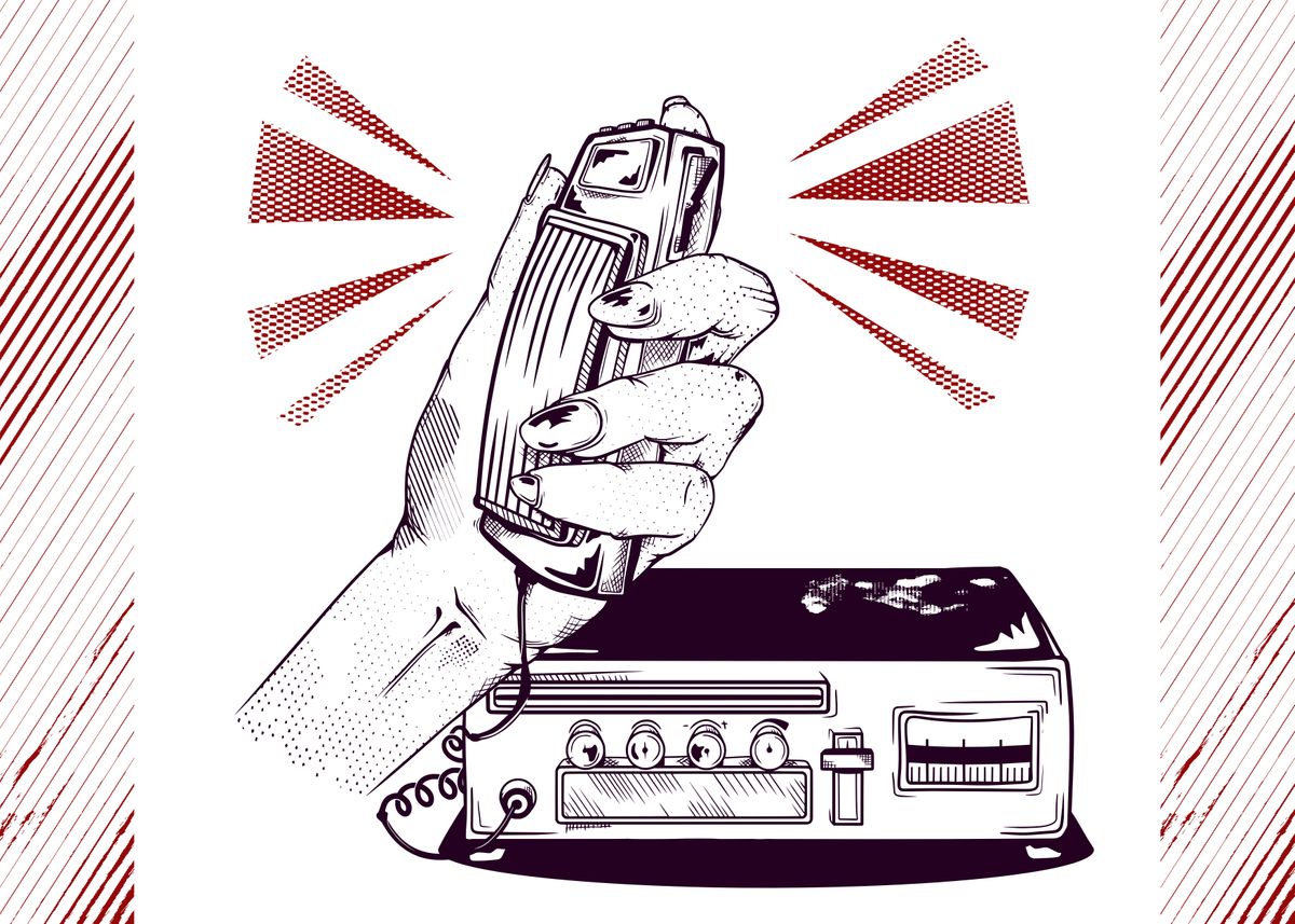 'Ham Radio' Poster by mailbox disco | Displate