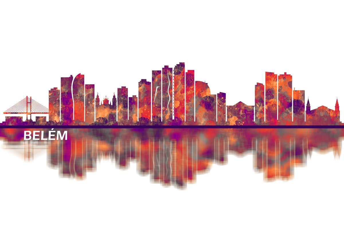 'Belem Brazil Skyline' Poster by Towseef Dar | Displate