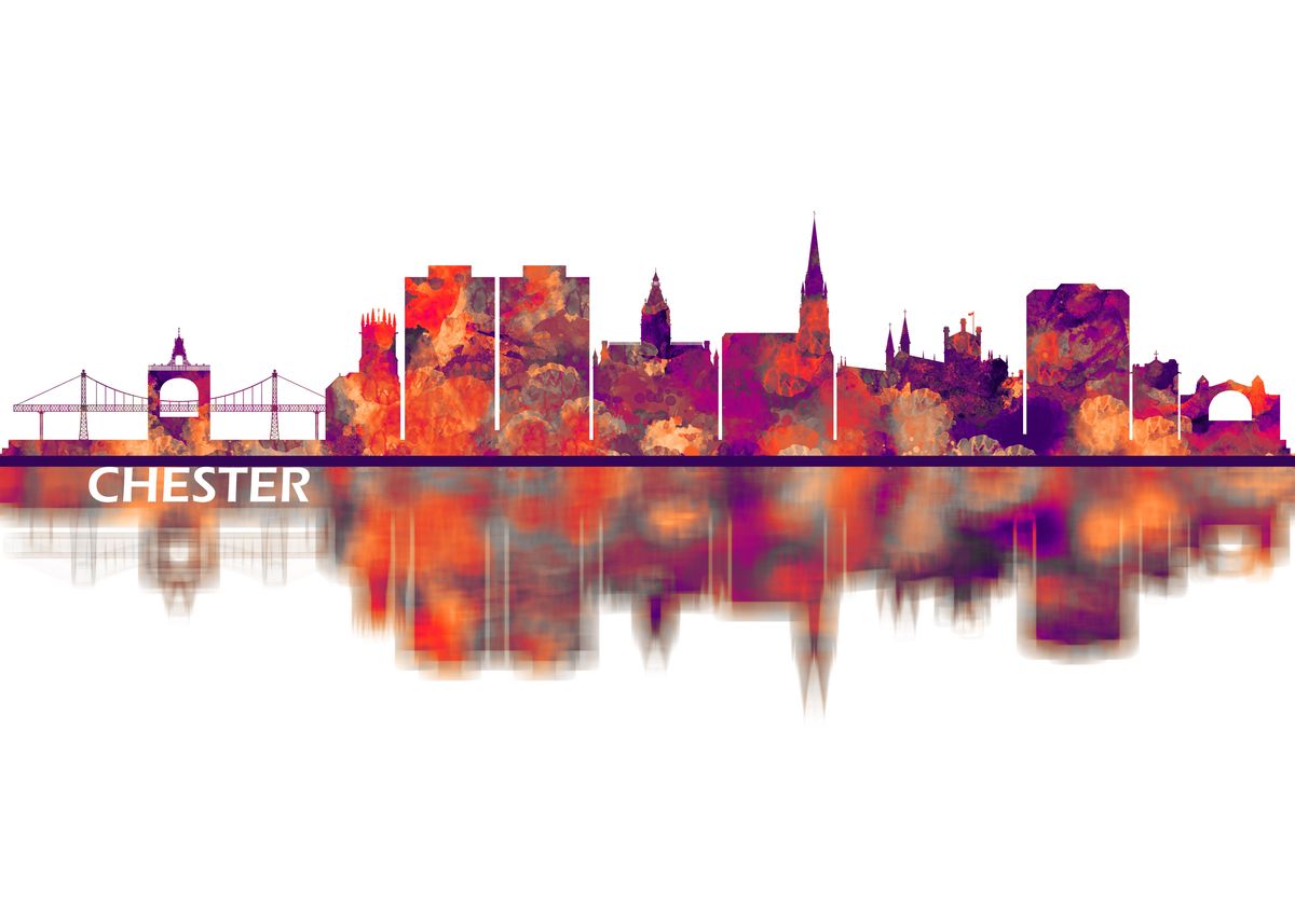 'Chester England skyline' Poster by Towseef Dar | Displate