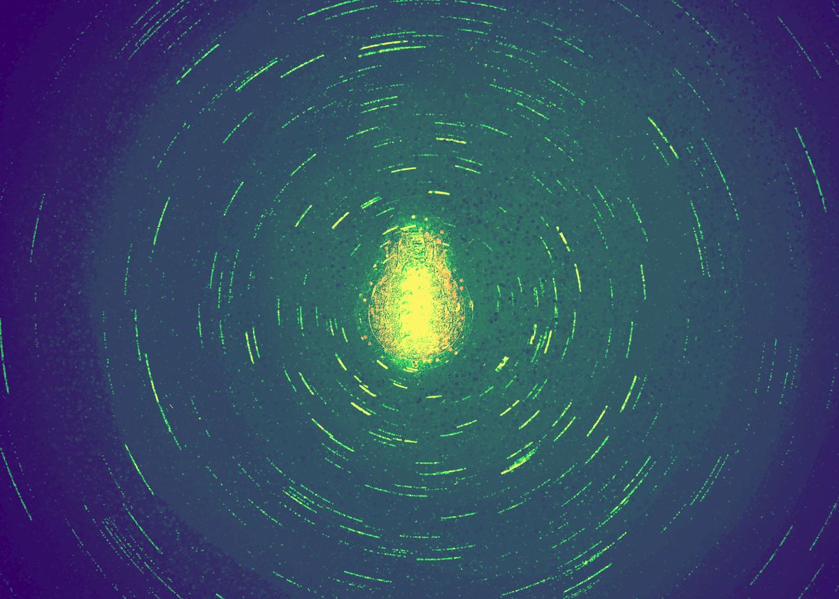 'Bright' Poster, picture, metal print, paint by 4T4 Design Studio ...