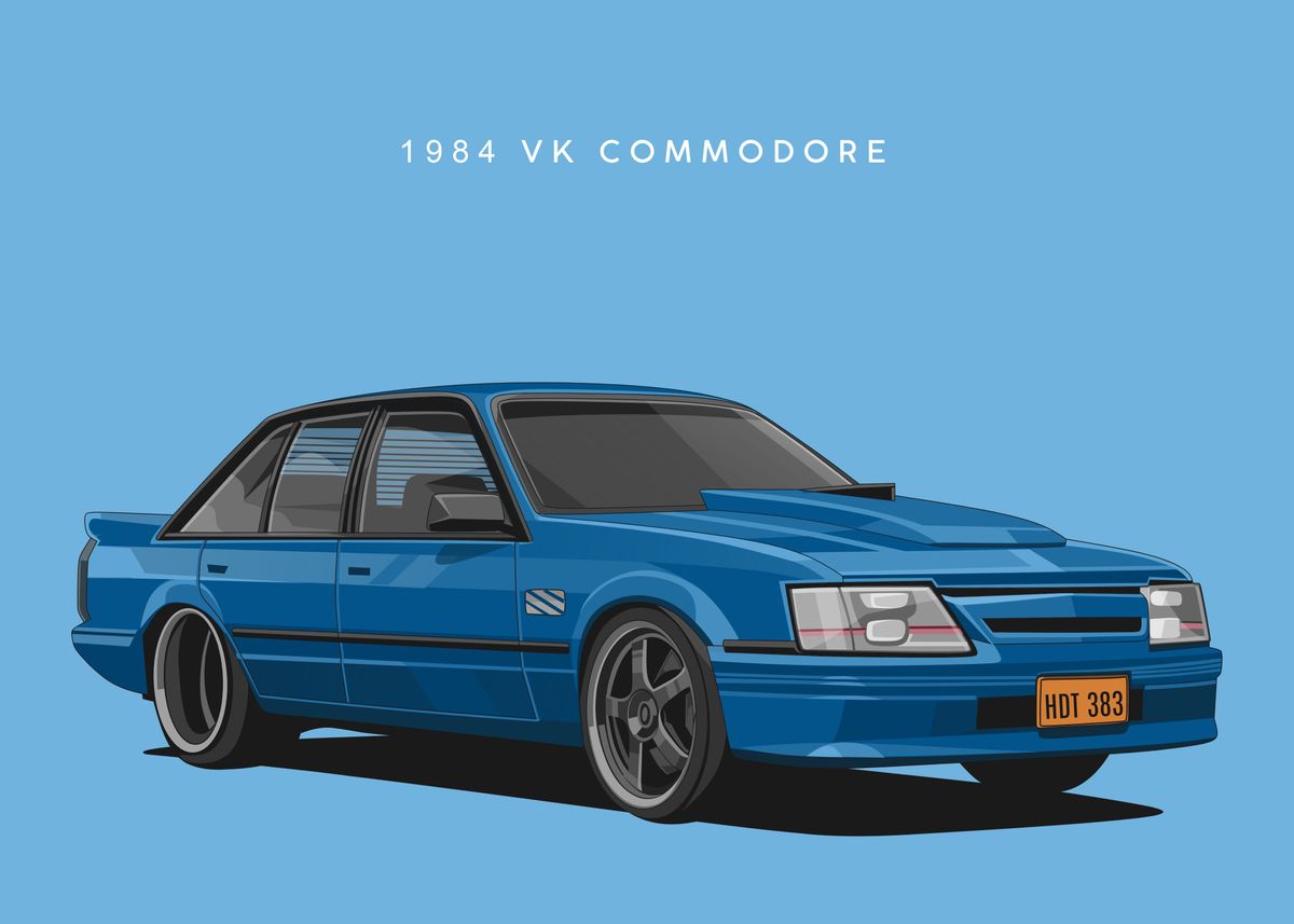 '1984 VK Commodore' Poster, picture, metal print, paint by capture art ...