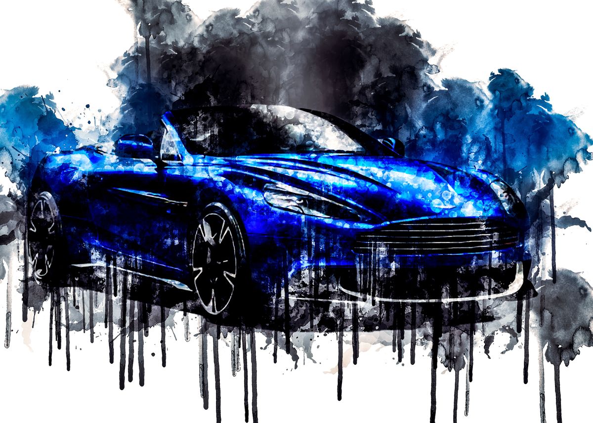 '2018 Aston Martin Vanquish' Poster, picture, metal print, paint by ...