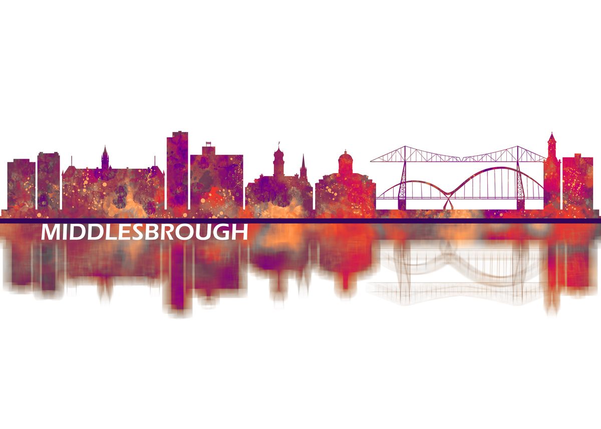 'Middlesbrough England' Poster by Towseef Dar | Displate