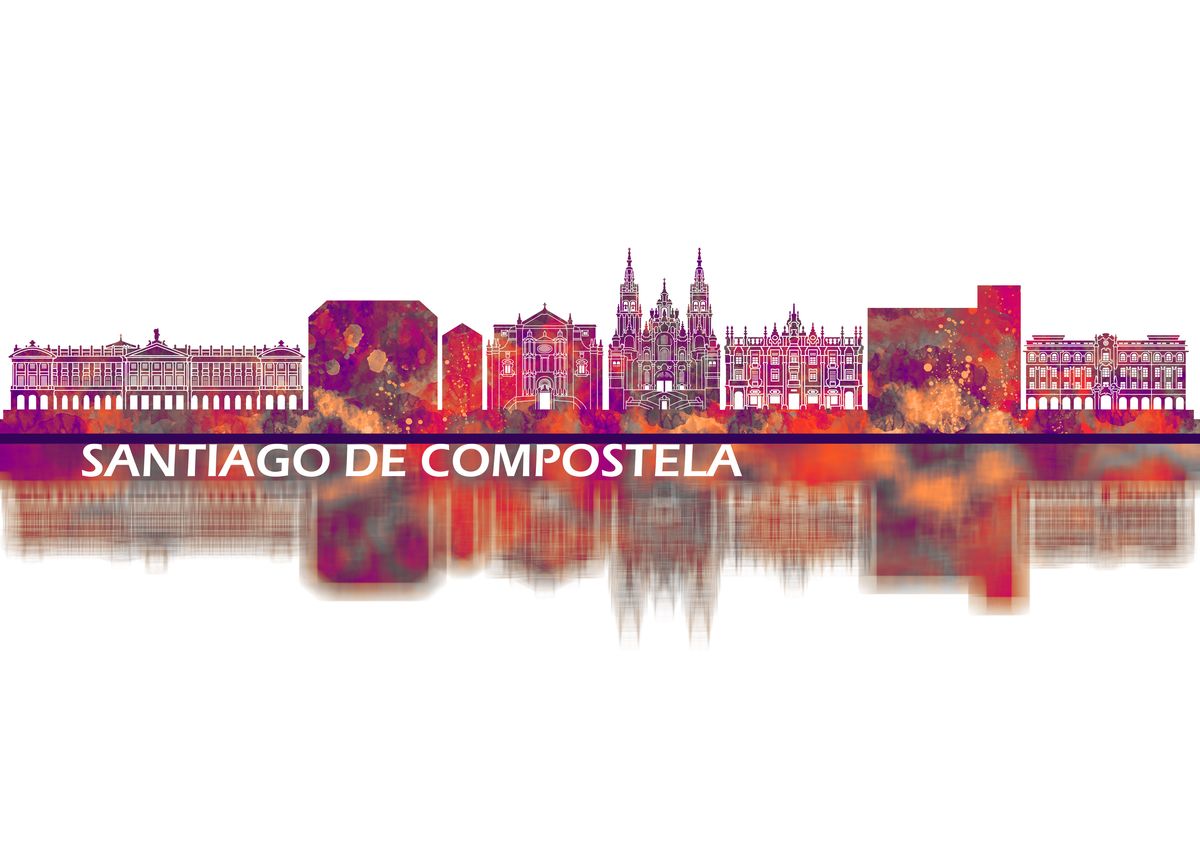 'Santiago de Compostela' Poster by Towseef Dar | Displate