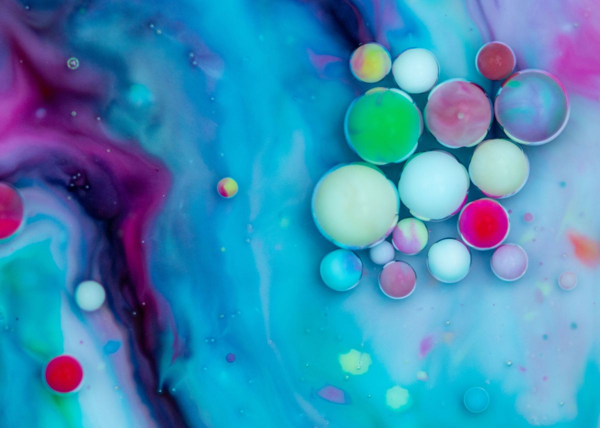 'Malamir Bubbles Art' Poster, picture, metal print, paint by Nikolovi ...