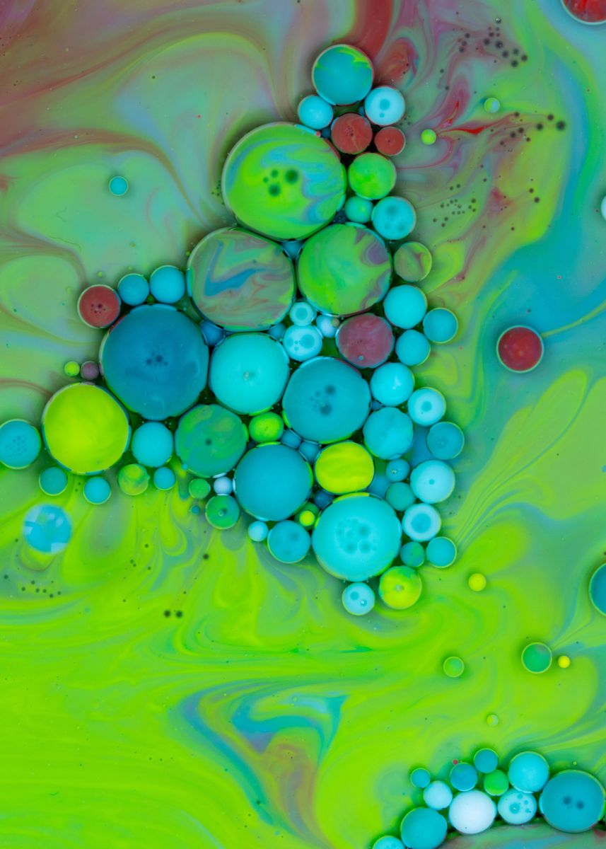'Madison Bubbles Art' Poster, picture, metal print, paint by Nikolovi ...