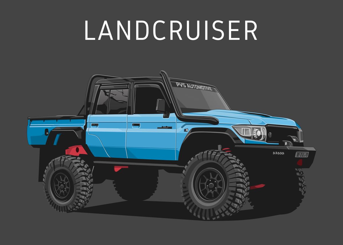 ' TOYOTA LANDCRUISER ' Poster, picture, metal print, paint by capture ...