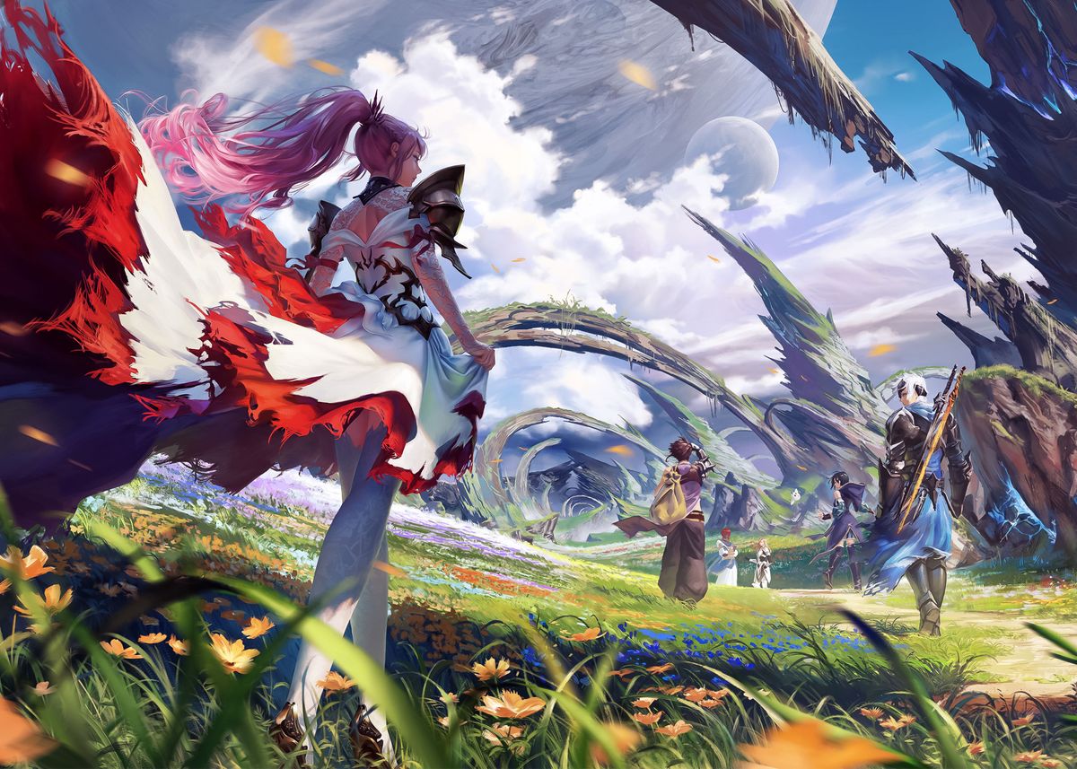 'Fantasy world' Poster, picture, metal print, paint by JustKidding Dot ...