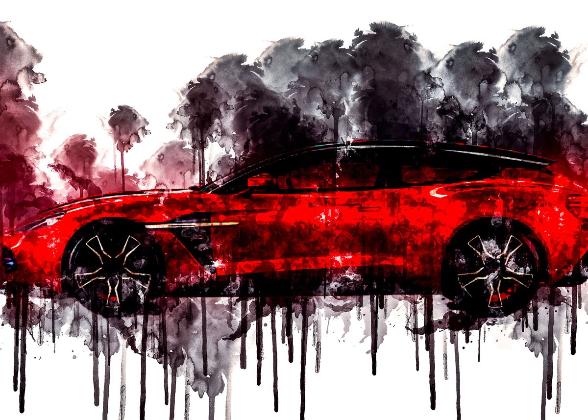 '2018 Aston Martin Vanquish' Poster, picture, metal print, paint by ...