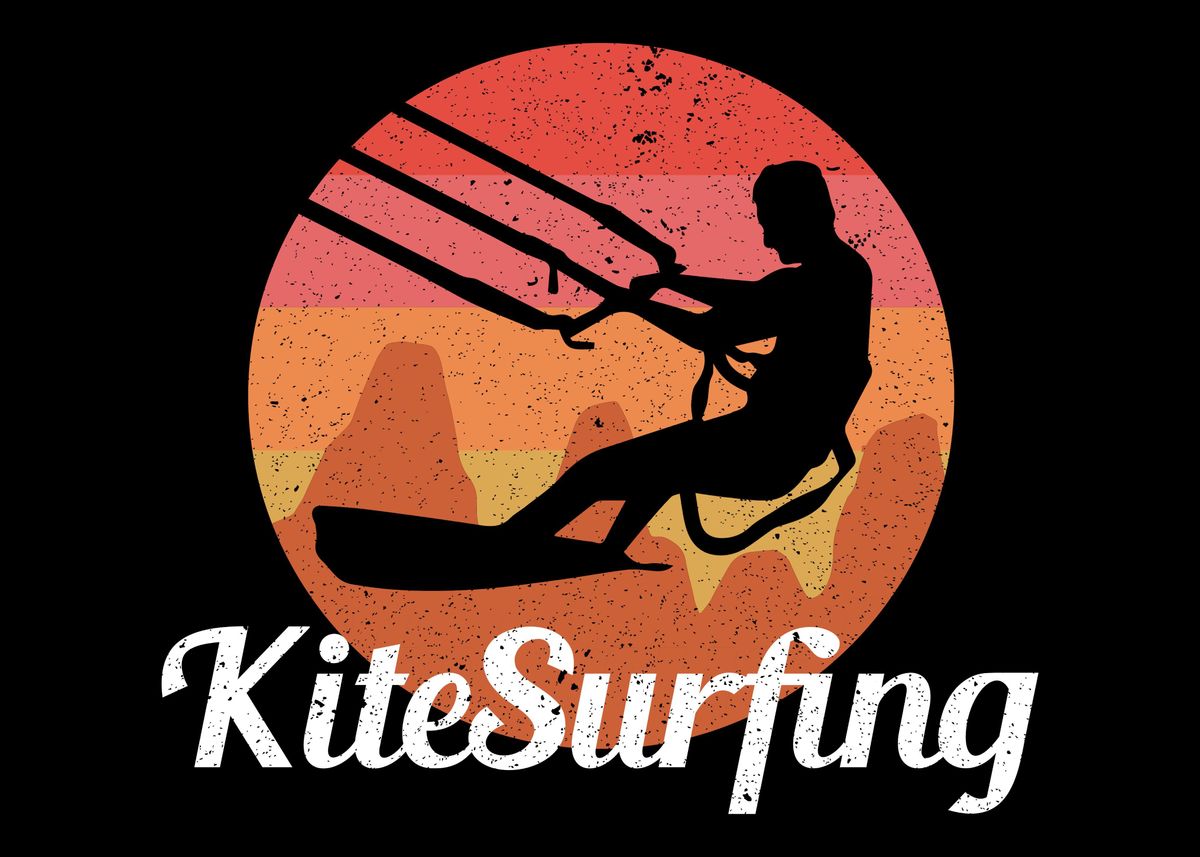 'Kiteboarding Kitesurfing' Poster by CrazySquirrel | Displate