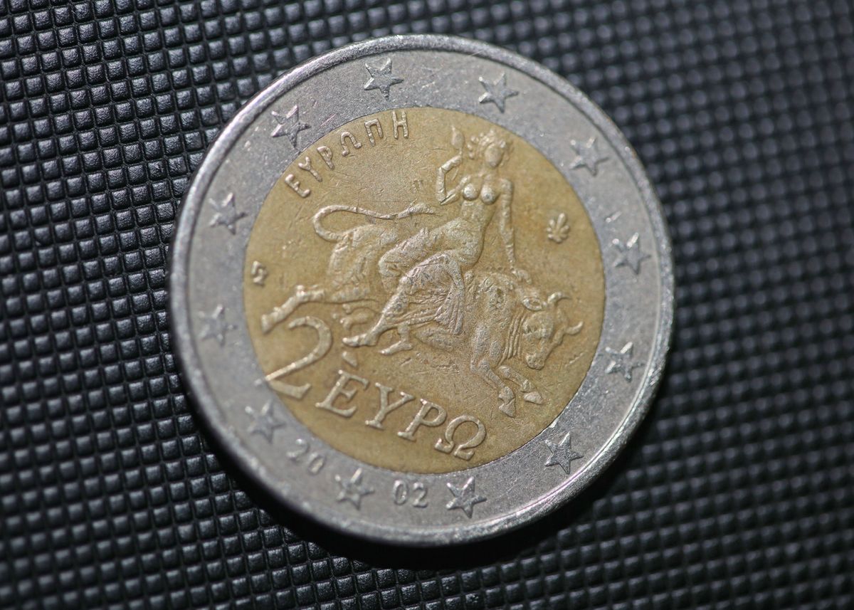 'European 2 euro coin macro' Poster by BakalaeroZz Photography | Displate