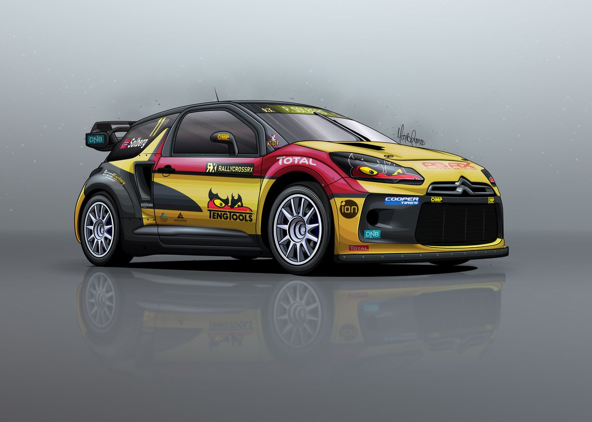 'Citroen DS3 WRX Artwork' Poster, picture, metal print, paint by Mário ...