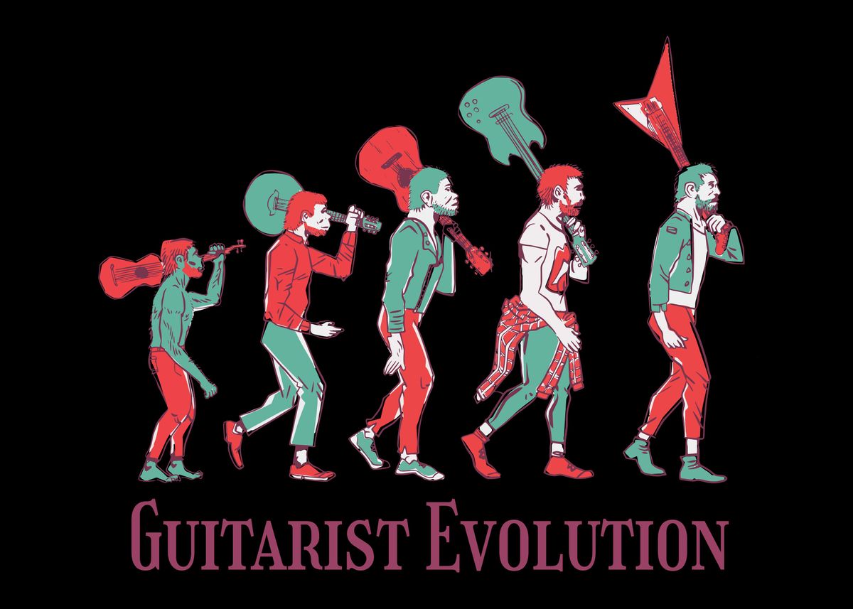 'Rock evolution ' Poster, picture, metal print, paint by Simon Darren ...