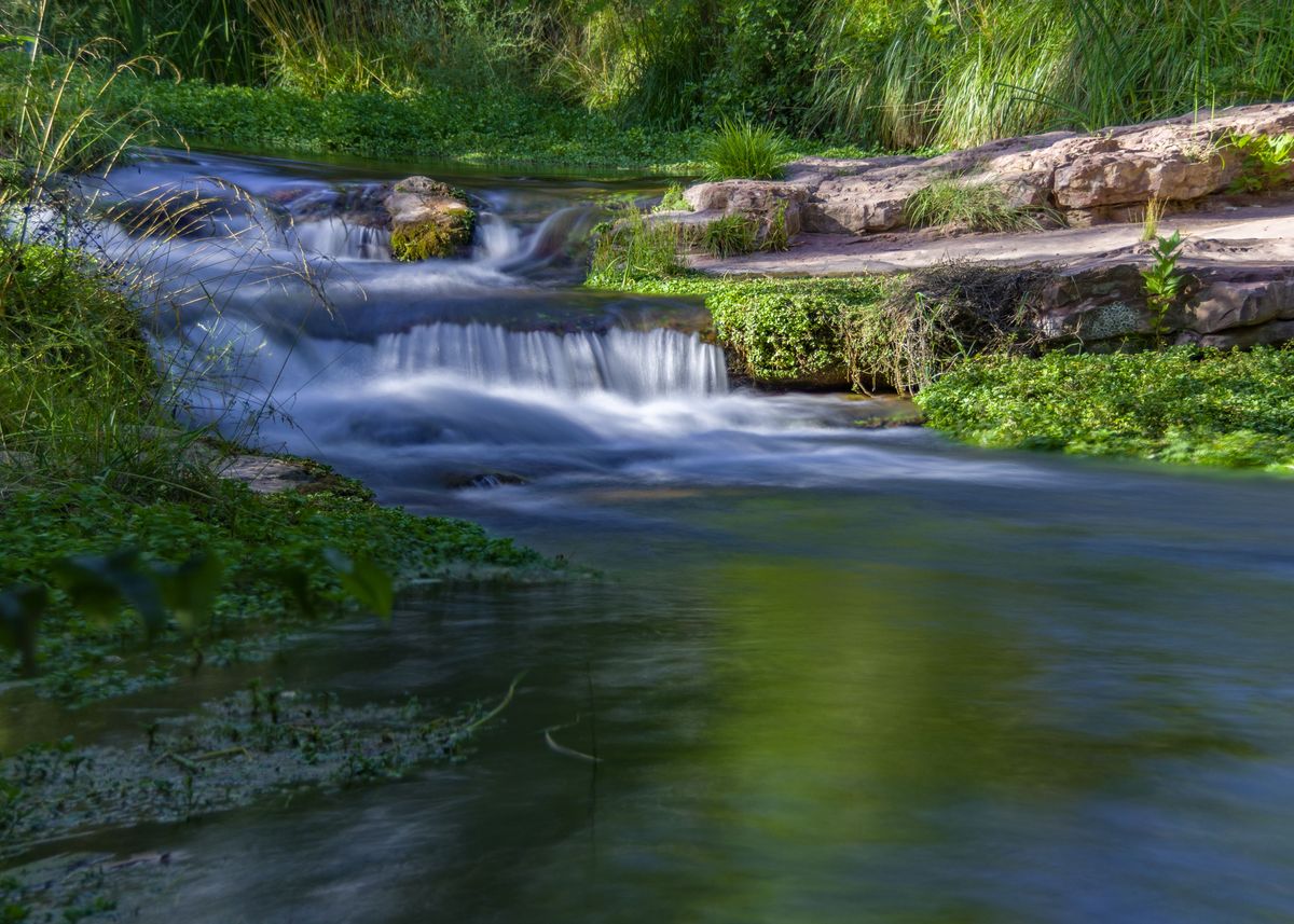 'Natural Streams ' Poster, picture, metal print, paint by Stephen ...