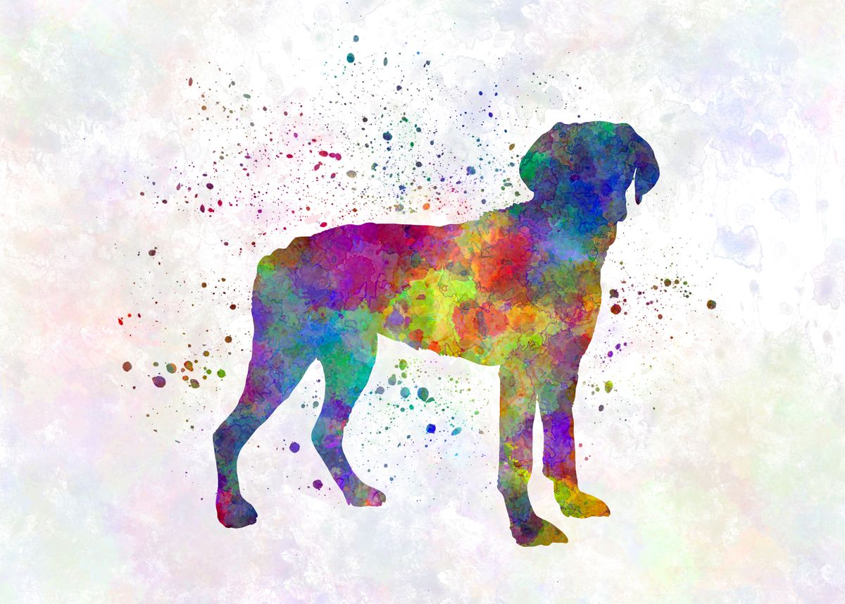 'Halden Hound dog' Poster, picture, metal print, paint by Cristina ...