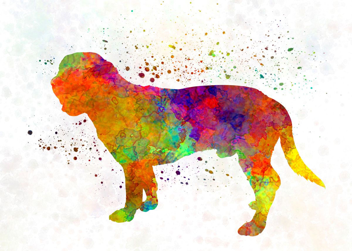 'Hanoverian Scenthound dog' Poster, picture, metal print, paint by ...