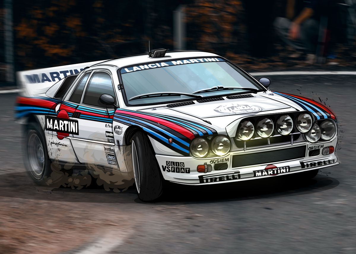 'Lancia 037 Group B Artwork' Poster, picture, metal print, paint by ...
