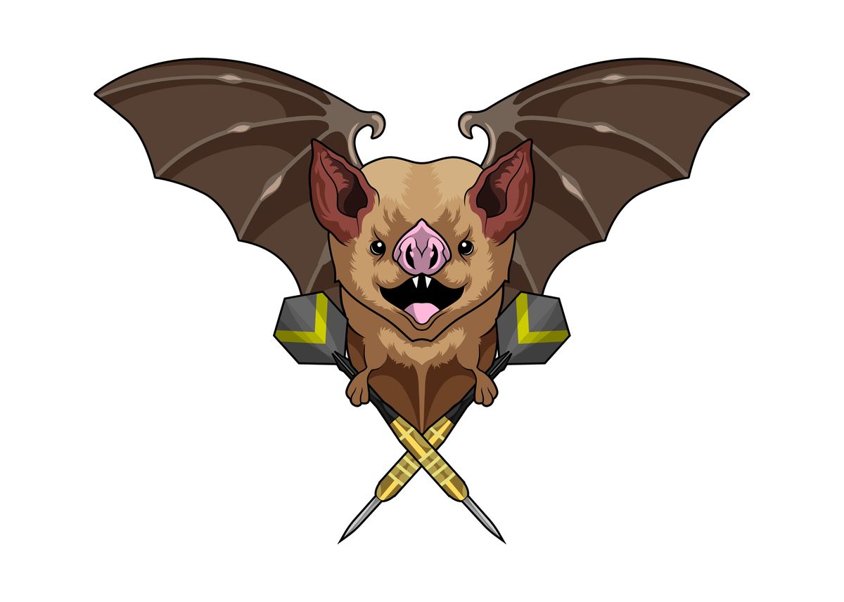 'Bat Darts Dart' Poster by Markus Schnabel | Displate