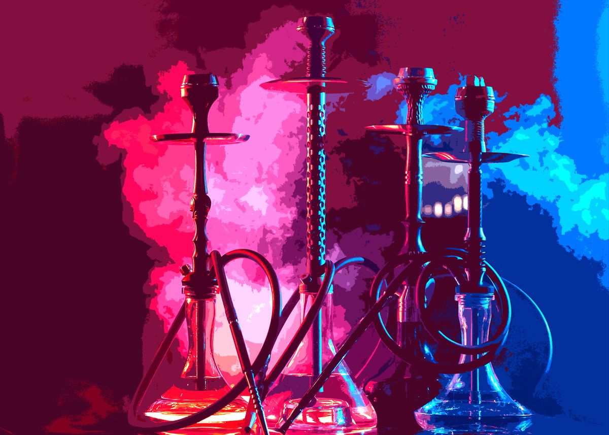 'Shisha Hookah' Poster by Motivation ManiaC | Displate