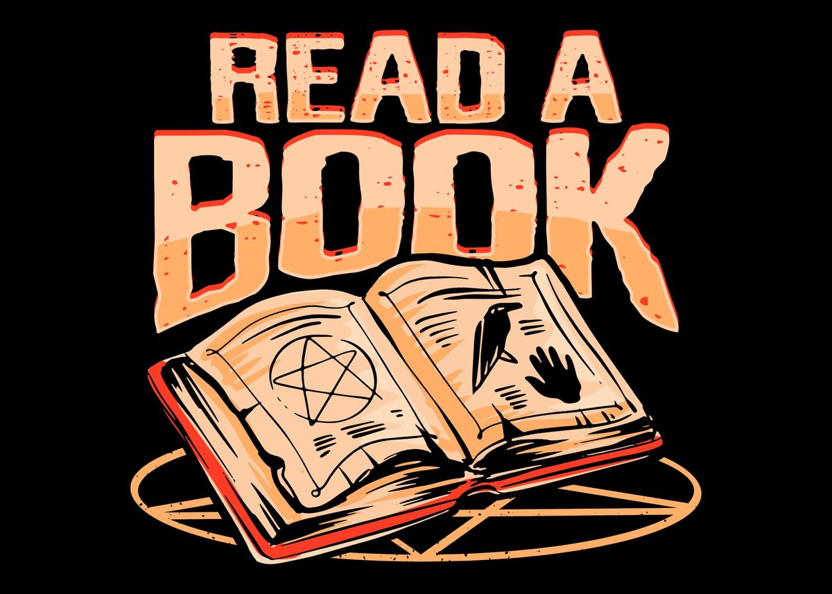 'Occult Satanism Book' Poster, picture, metal print, paint by Michael ...