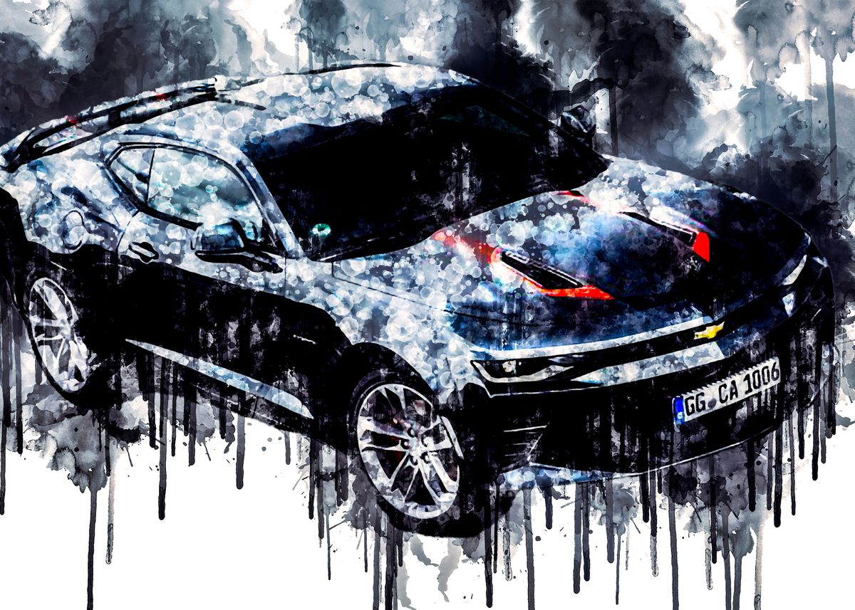 '2017 Chevrolet Camaro 50th' Poster by Tina Circle | Displate