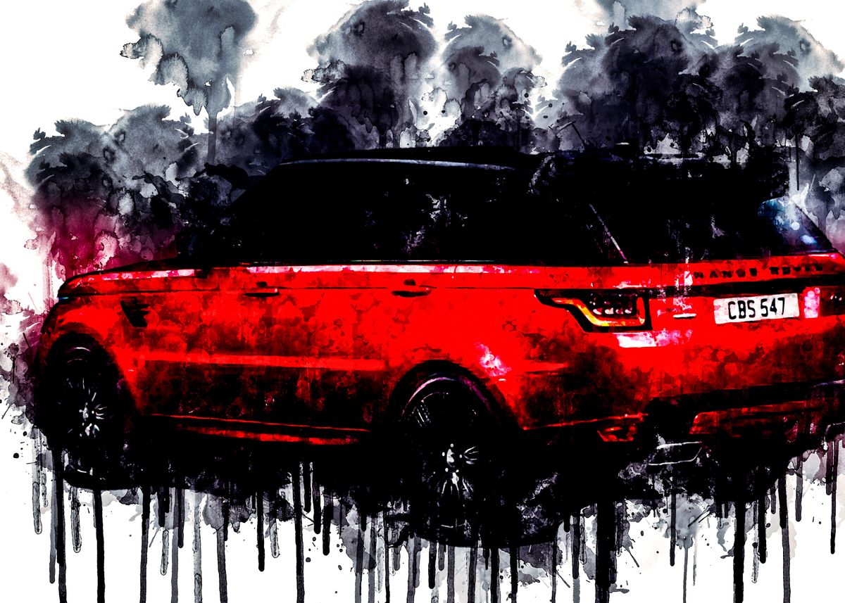 '2017 Range Rover Sport' Poster, picture, metal print, paint by Md ...