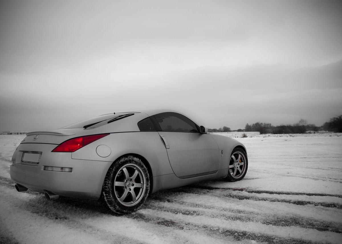 'Nissan 350Z on snow' Poster, picture, metal print, paint by Régis ...