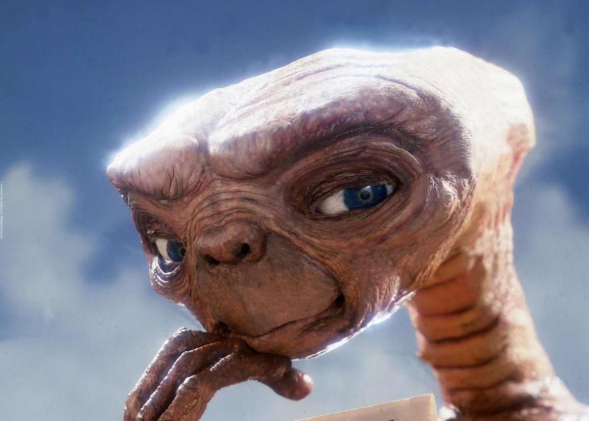 'E.T. thinking' Poster by E.T. | Displate