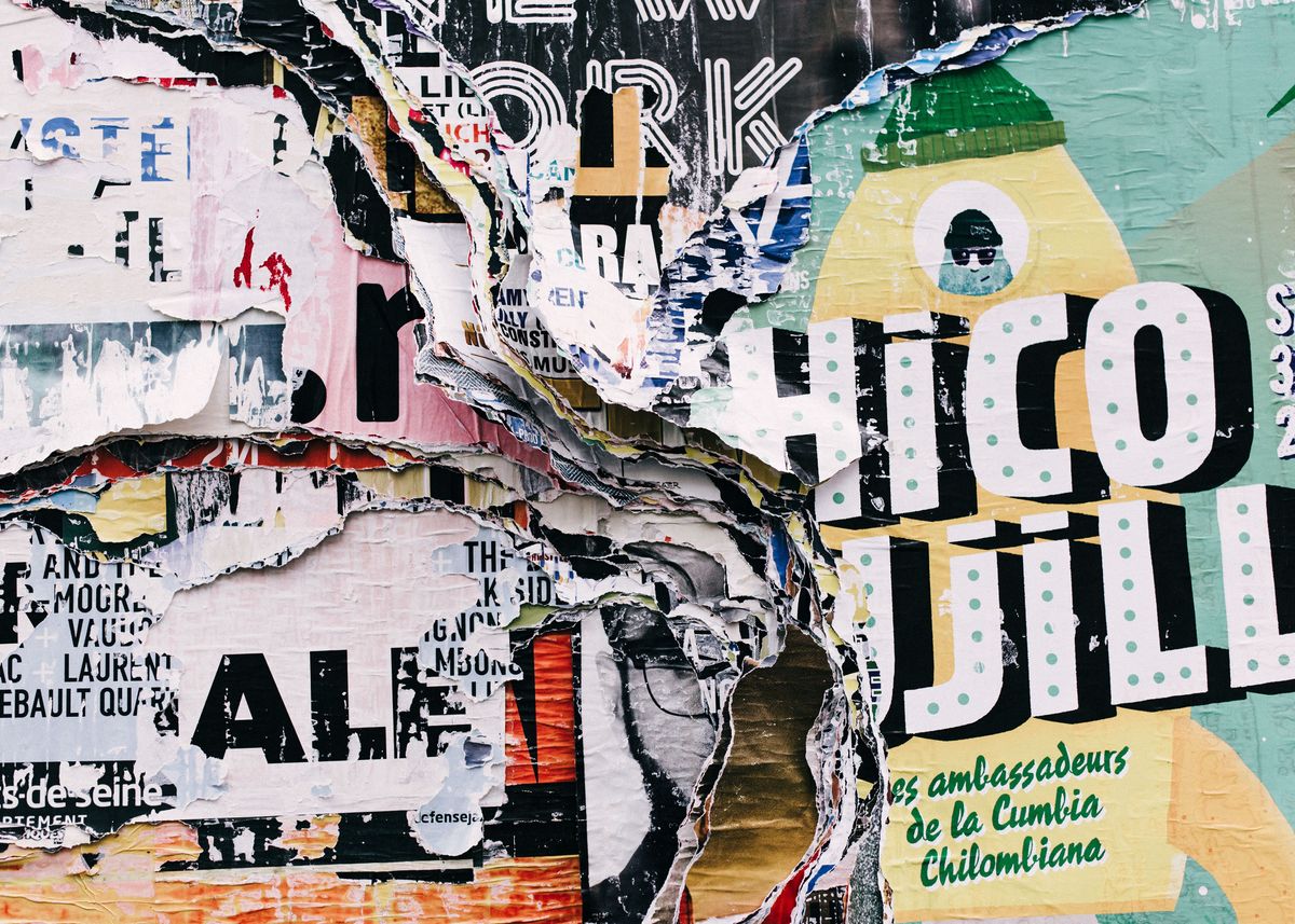 'Ripped art posters' Poster, picture, metal print, paint by anamaria ...