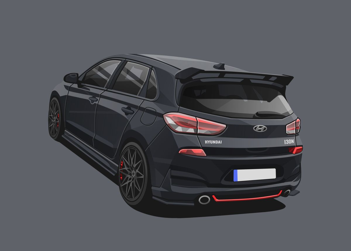 'hyundai' Poster by capture art | Displate