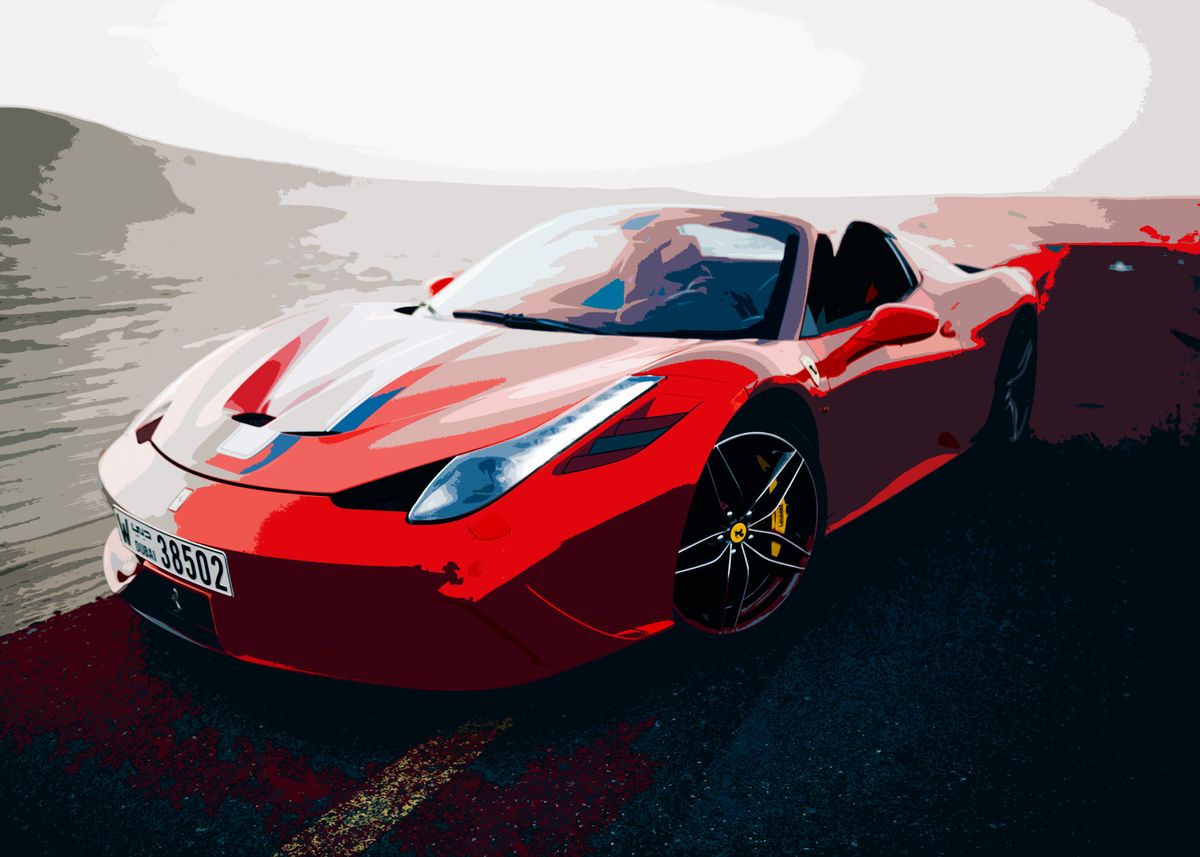 'Ferrari Enzo Car' Poster by Motivation ManiaC | Displate