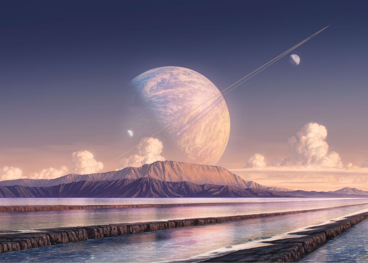 'Super earth' Poster, picture, metal print, paint by Justinas Vitkus ...