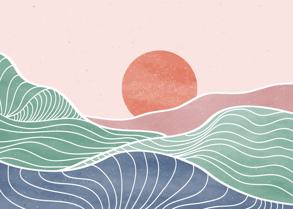 'OCEAN WAVE' Poster by budi yanto | Displate