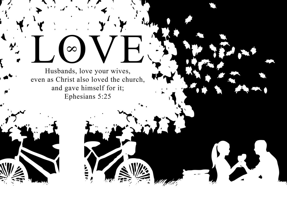 'Ephesians 5 25' Poster, picture, metal print, paint by ABConcepts ...