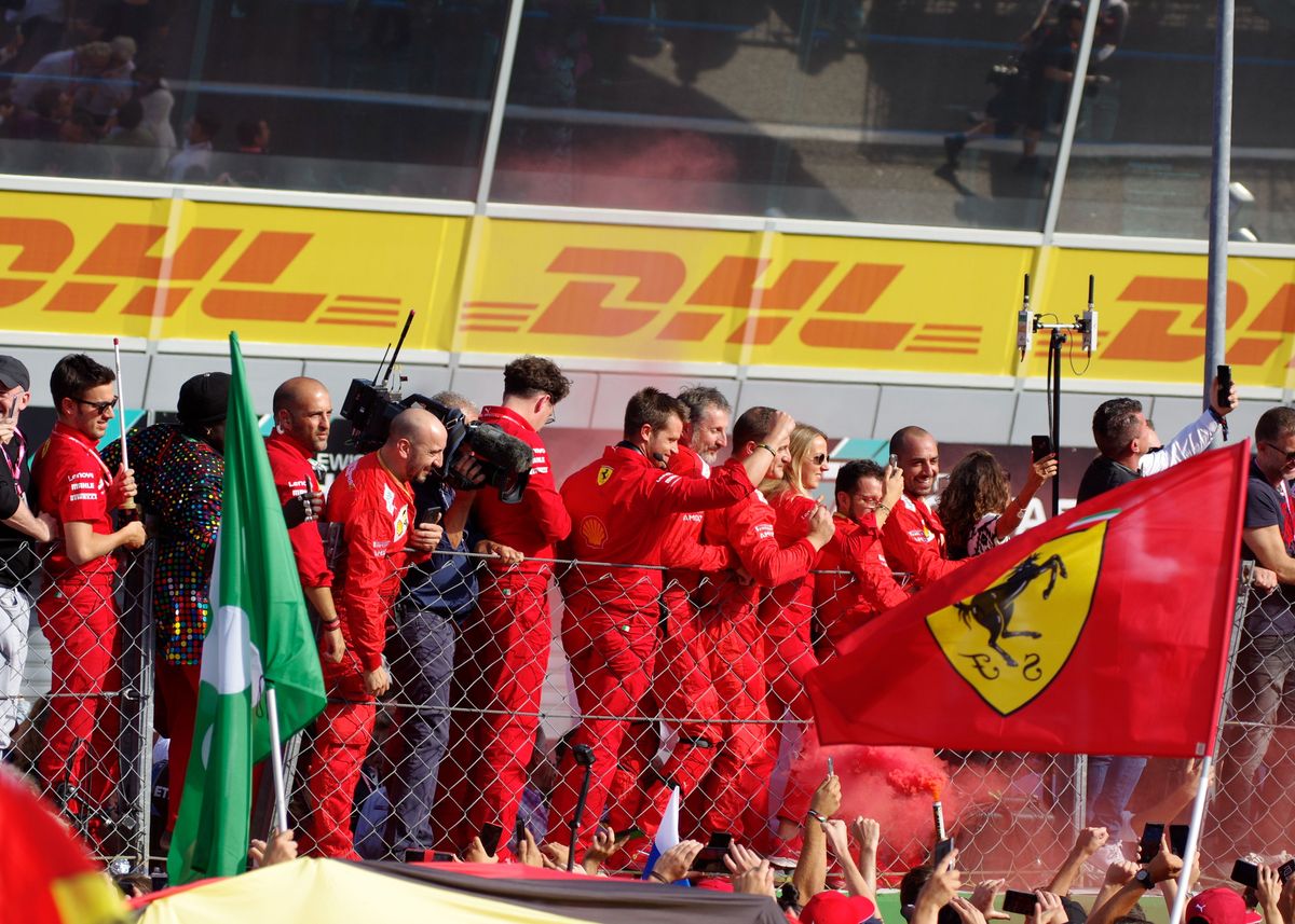 'Ferrari Celebrations' Poster by F1Photography | Displate