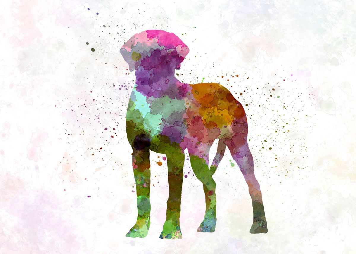 'Rhodesian Ridgeback ' Poster, picture, metal print, paint by Cristina ...