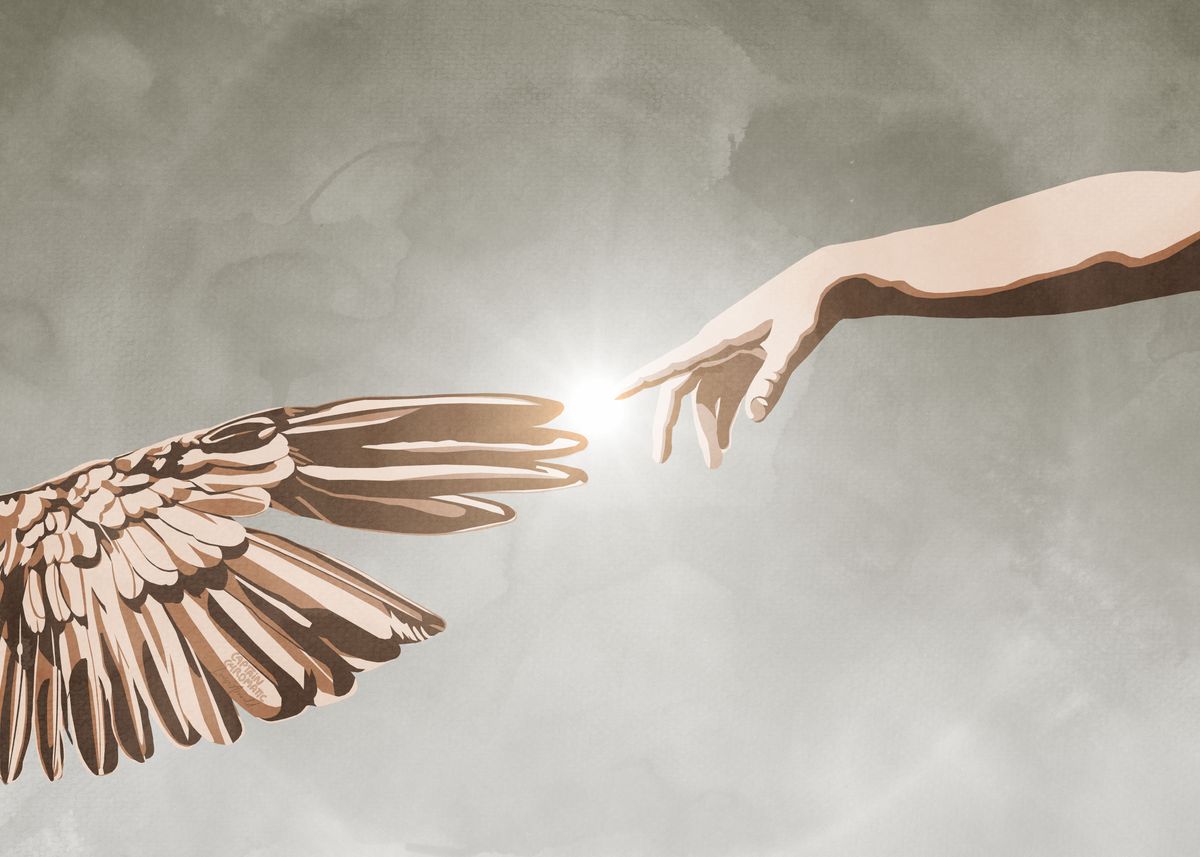 'The creation of bird' Poster by Captain Chromatic | Displate