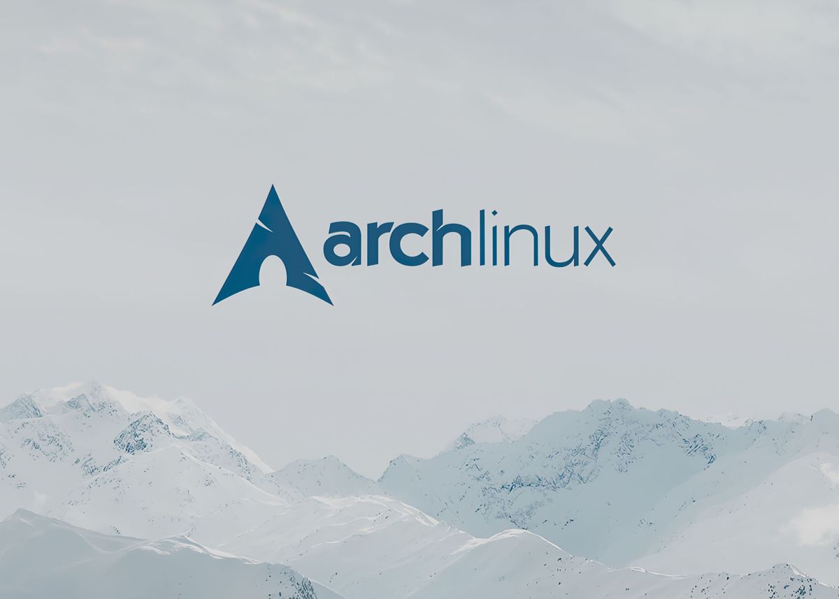 'Arch Linux Snow Mountain ' Poster, picture, metal print, paint by Zake ...