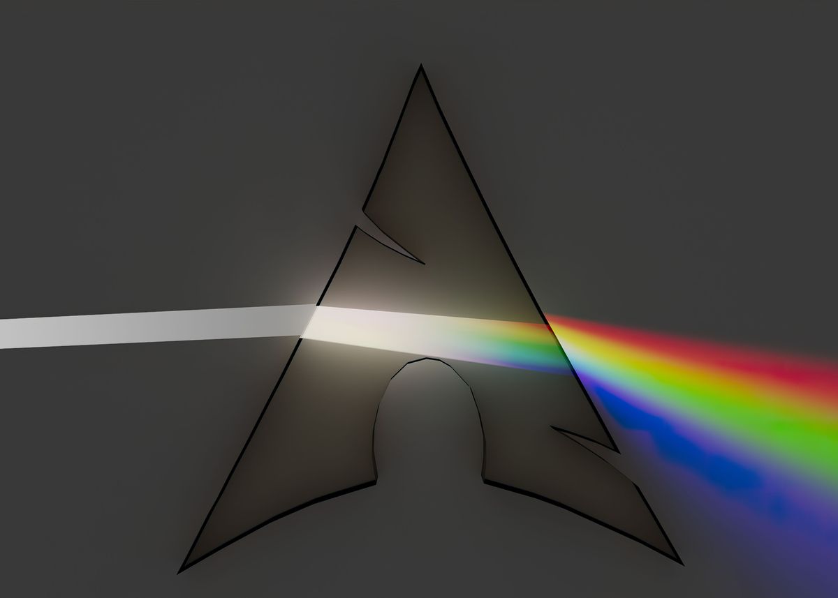 'Arch Linux Rainbow' Poster by Zake Yonkou | Displate
