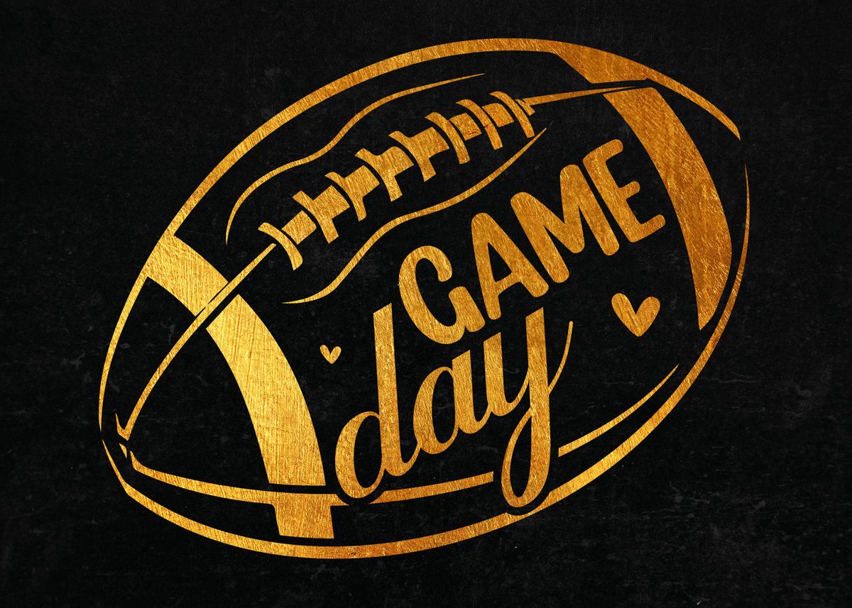 'Game day' Poster, picture, metal print, paint by Dutton Jerrell | Displate