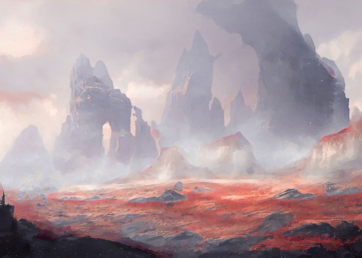 'Stones of the Red Sea' Poster, picture, metal print, paint by matthew ...