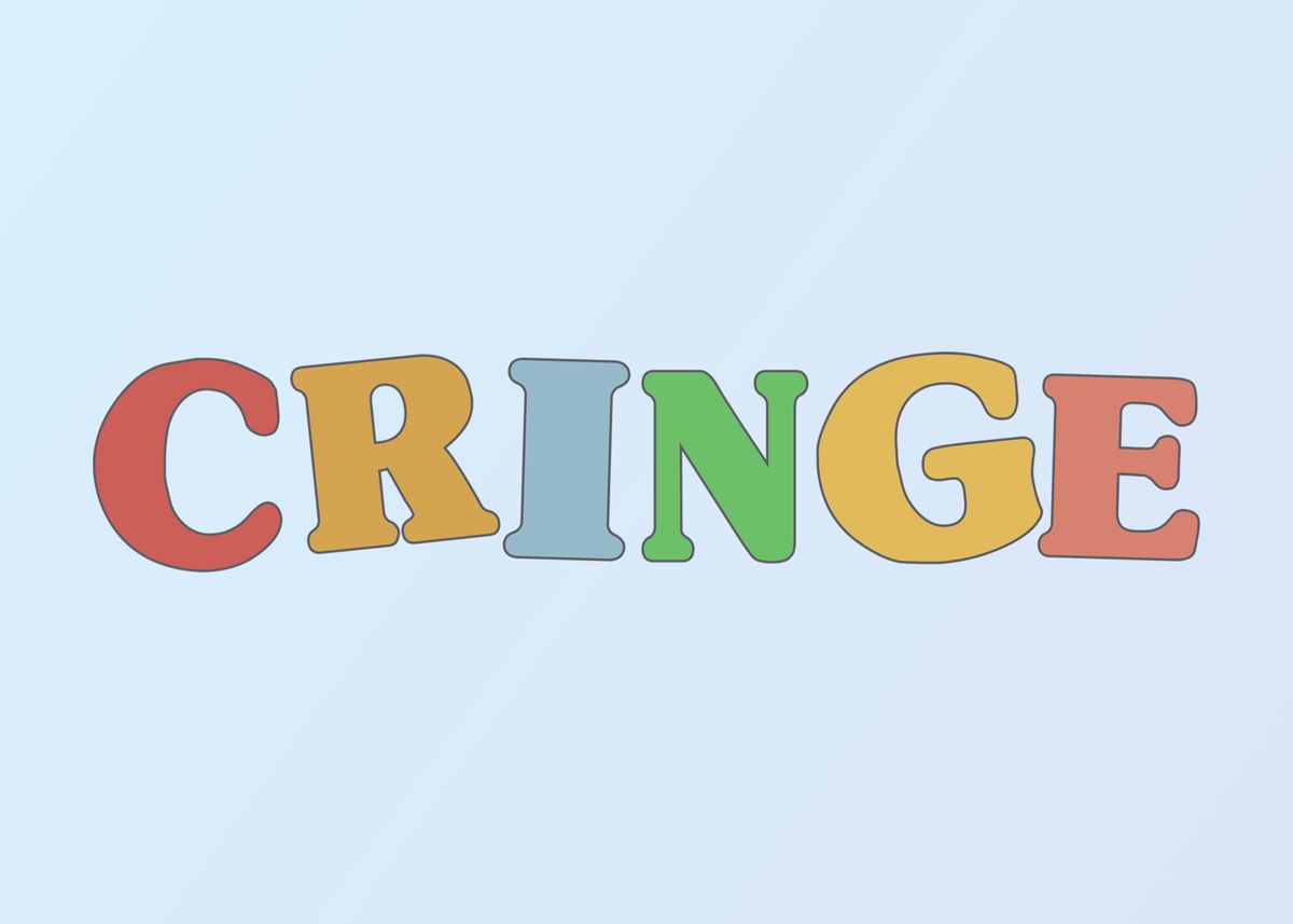 'Kidcore Cringe Retro 90s' Poster, picture, metal print, paint by ...