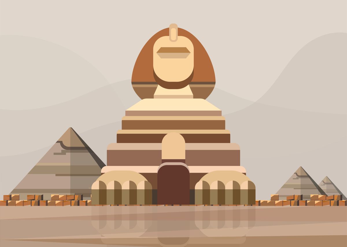 'The Sphinx Illustrated ' Poster, picture, metal print, paint by Sam ...