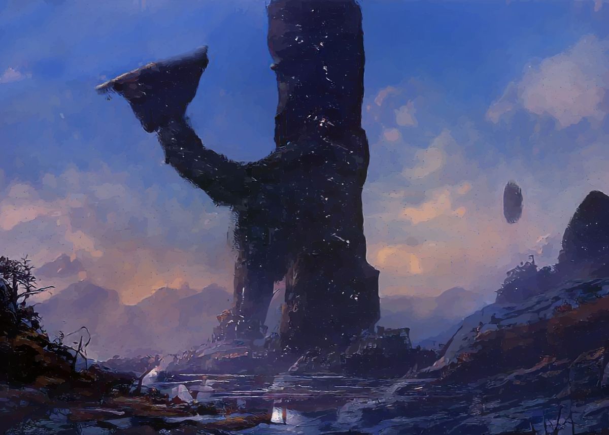 'The Jehed Fortress' Poster, picture, metal print, paint by matthew ...