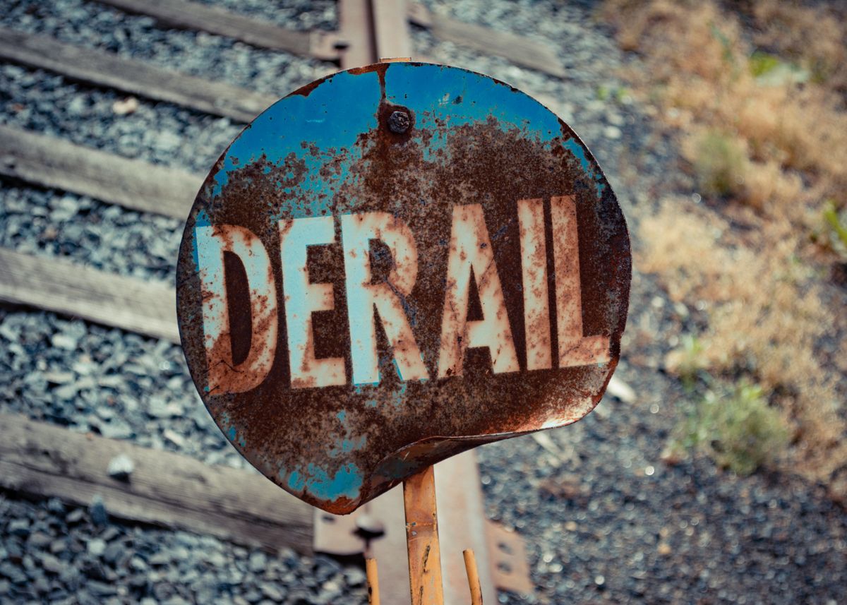 'Derail Danger' Poster by Enzwell | Displate